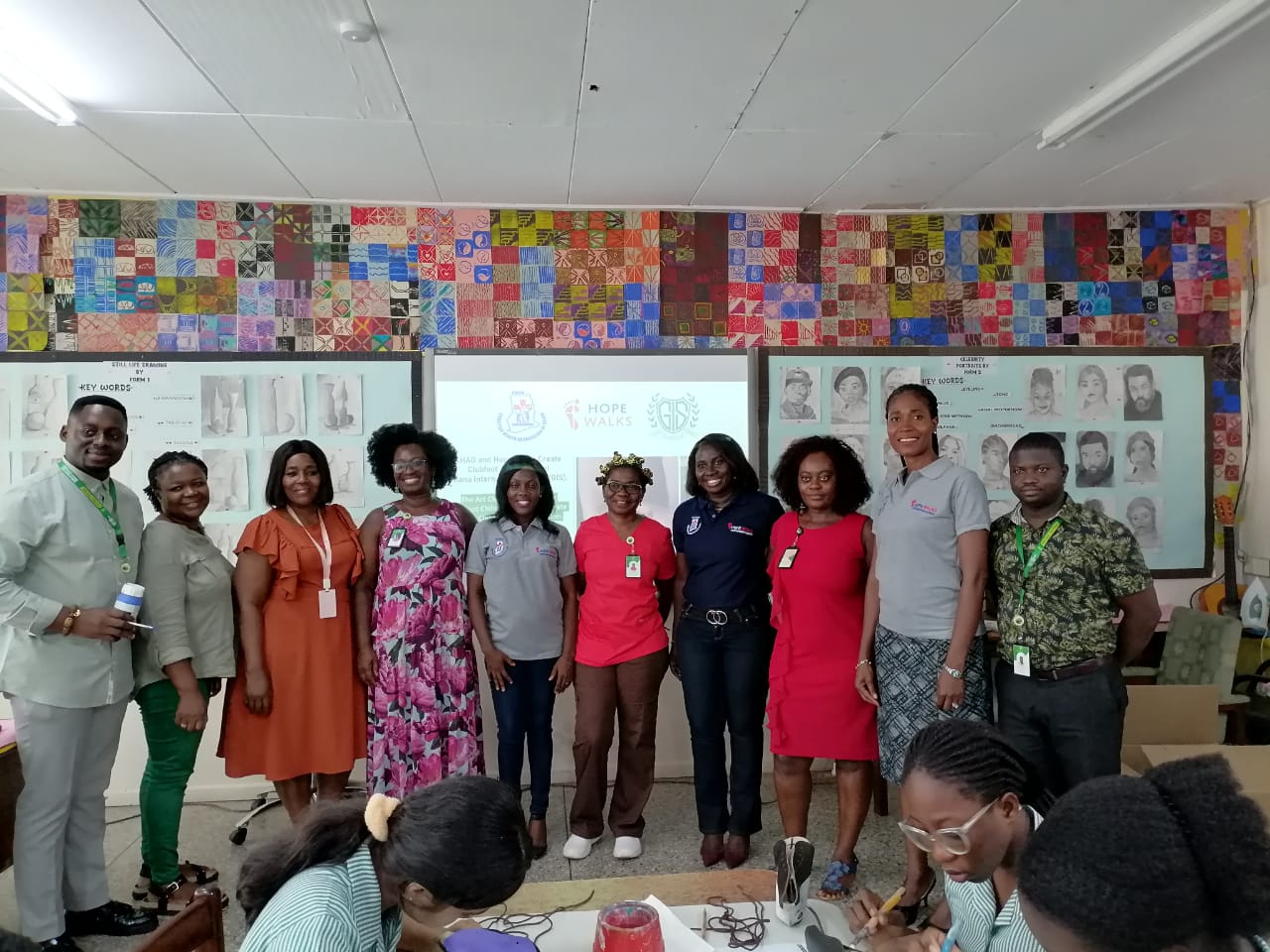 GIS Students Paint Braces for Clubfoot Children in Ghana - News Watch Ghana