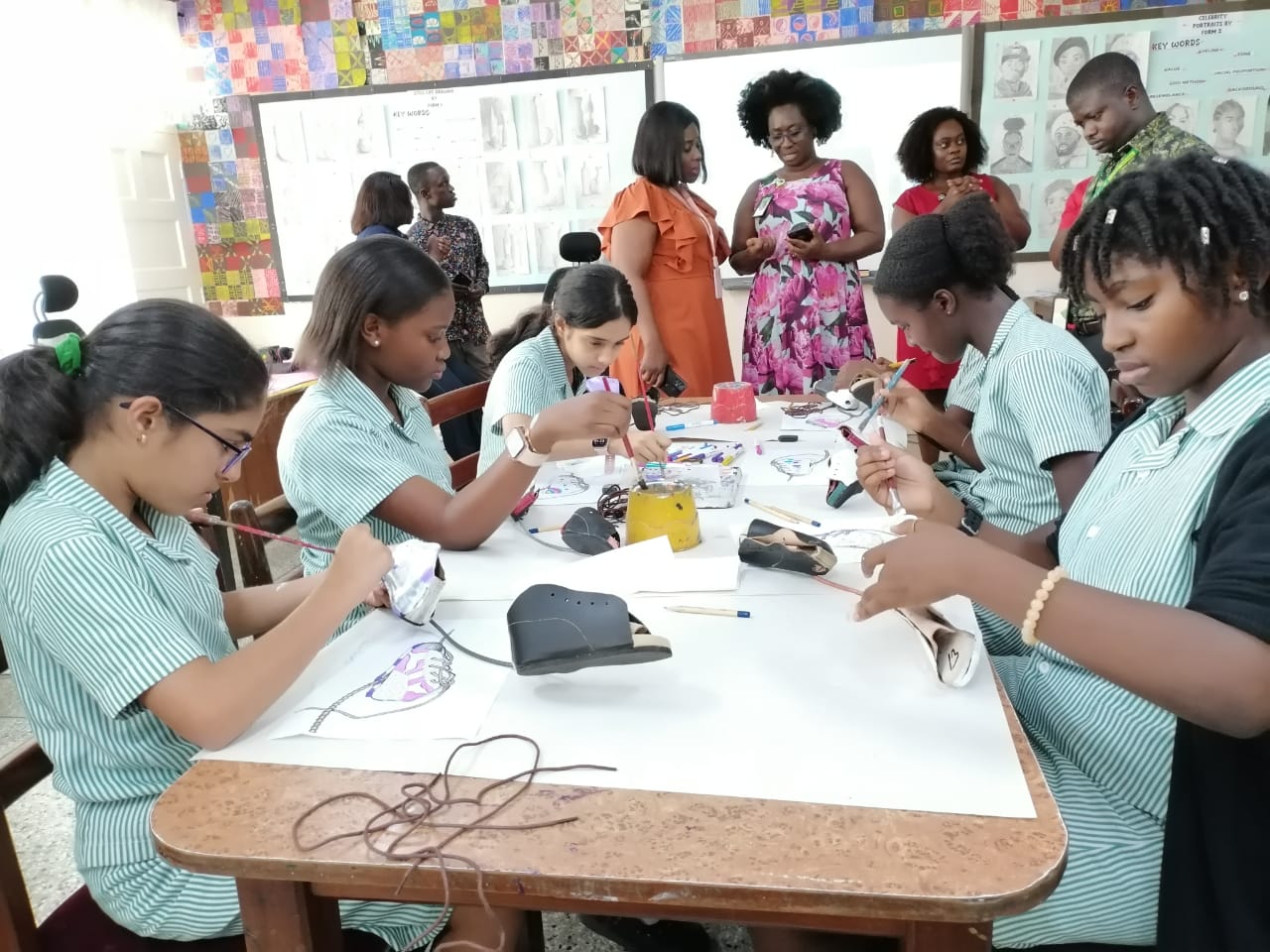 GIS Students Paint Braces for Clubfoot Children in Ghana - News Watch Ghana